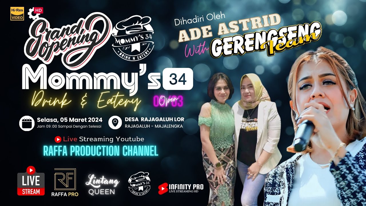 LIVE GRAND OPENING MOMMY's 34 Drink & Eatery | Rajagaluh 05 Maret 2024 | Raffa Production - YouTube