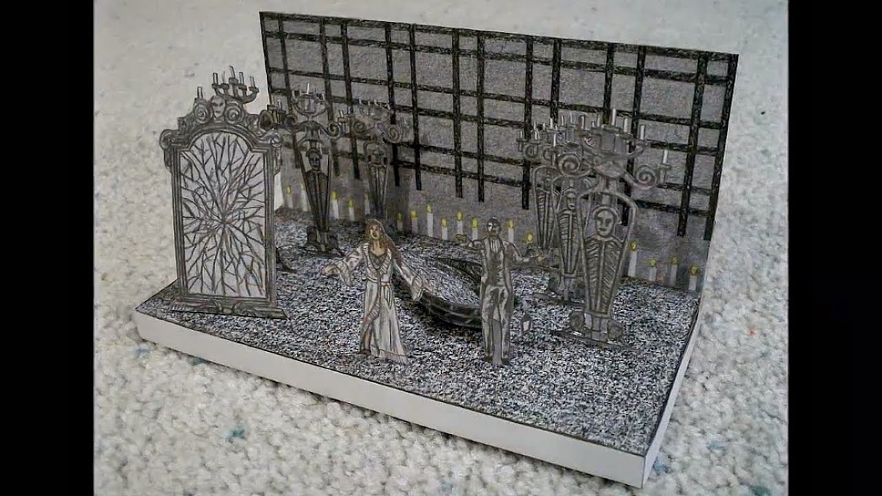 Paper Model of The Phantom of the Opera Musical Lair - YouTube