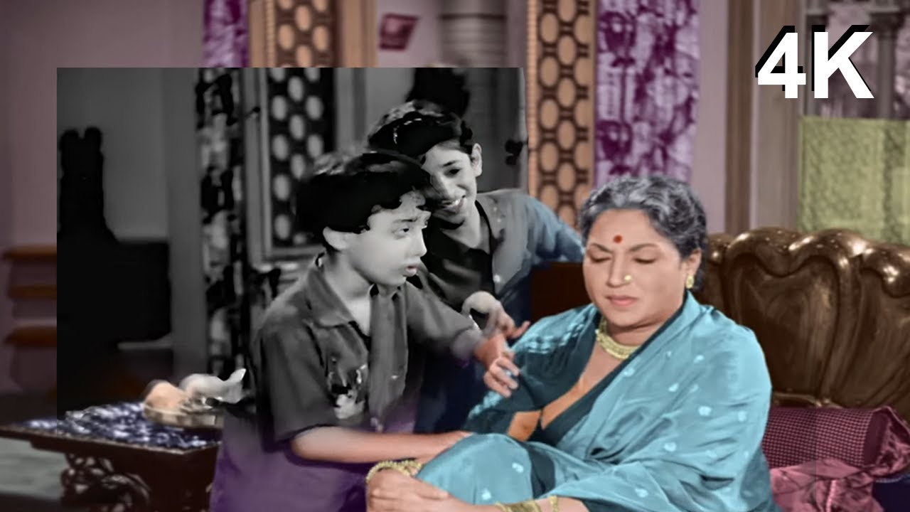 Black White To Colour | Dadi Amma Dadi Amma Maan Jao | Old Hindi Song ...