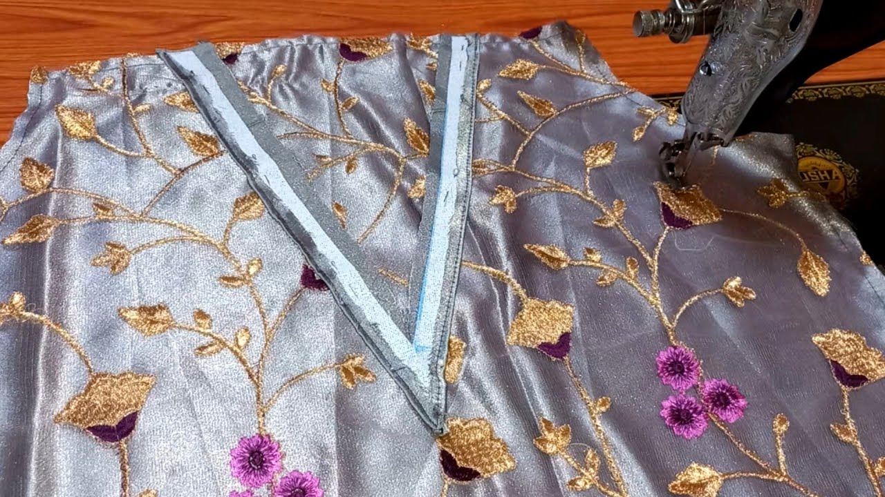 V Neck Design Cutting And Stitching | Pop Tailor - YouTube