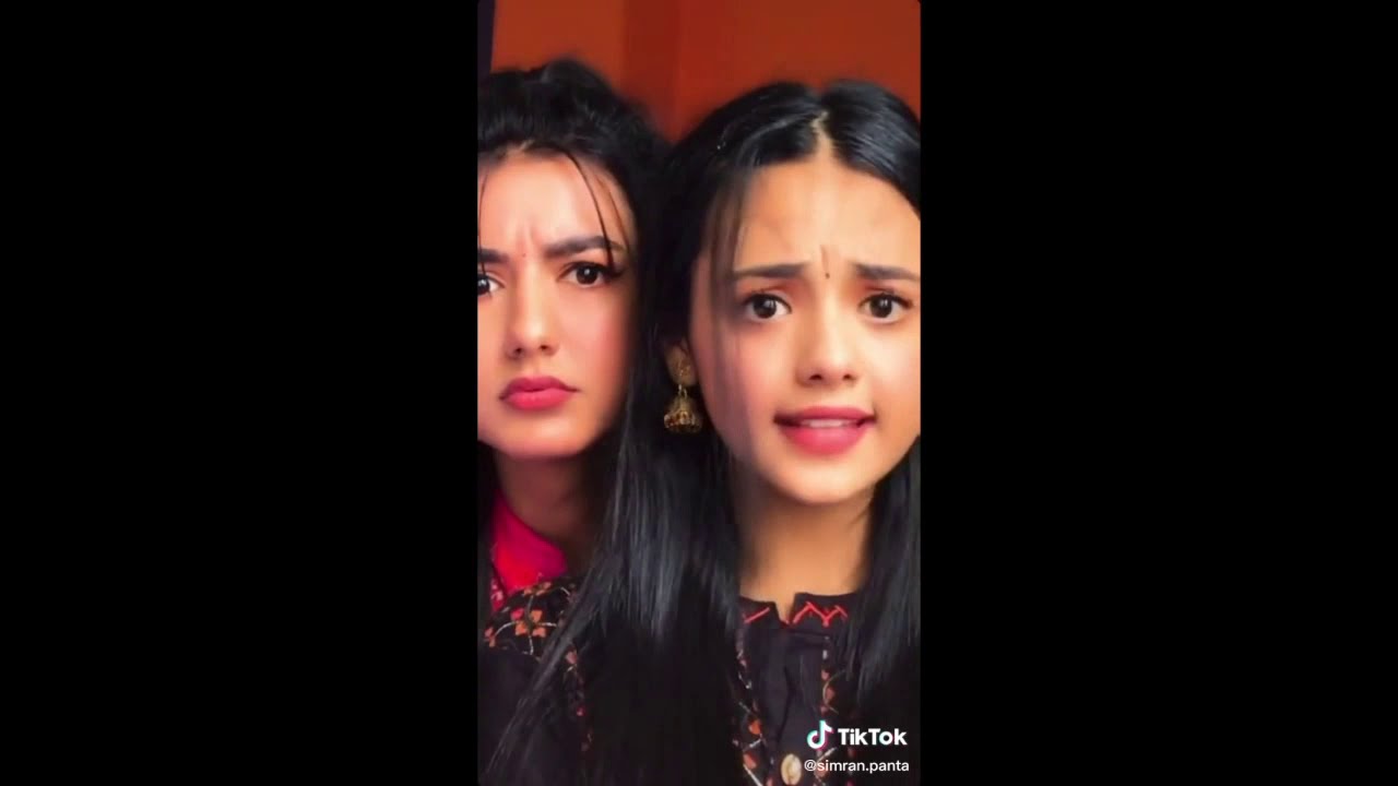 Cute Desi Girl Influencer Simran Panta Tiktok Compilation सिम्रन पन्त ...