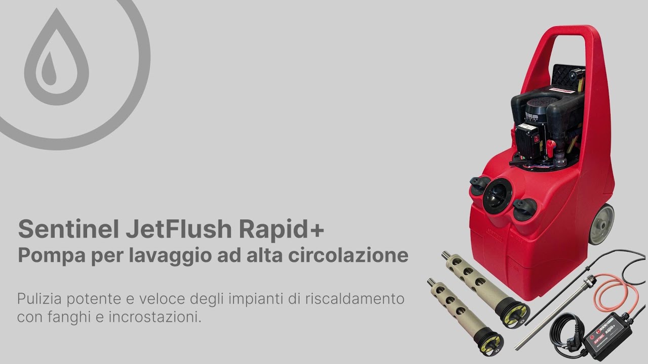 Sentinel JetFlush Rapid Plus pompa lavaggio impianti: come è fatta ...