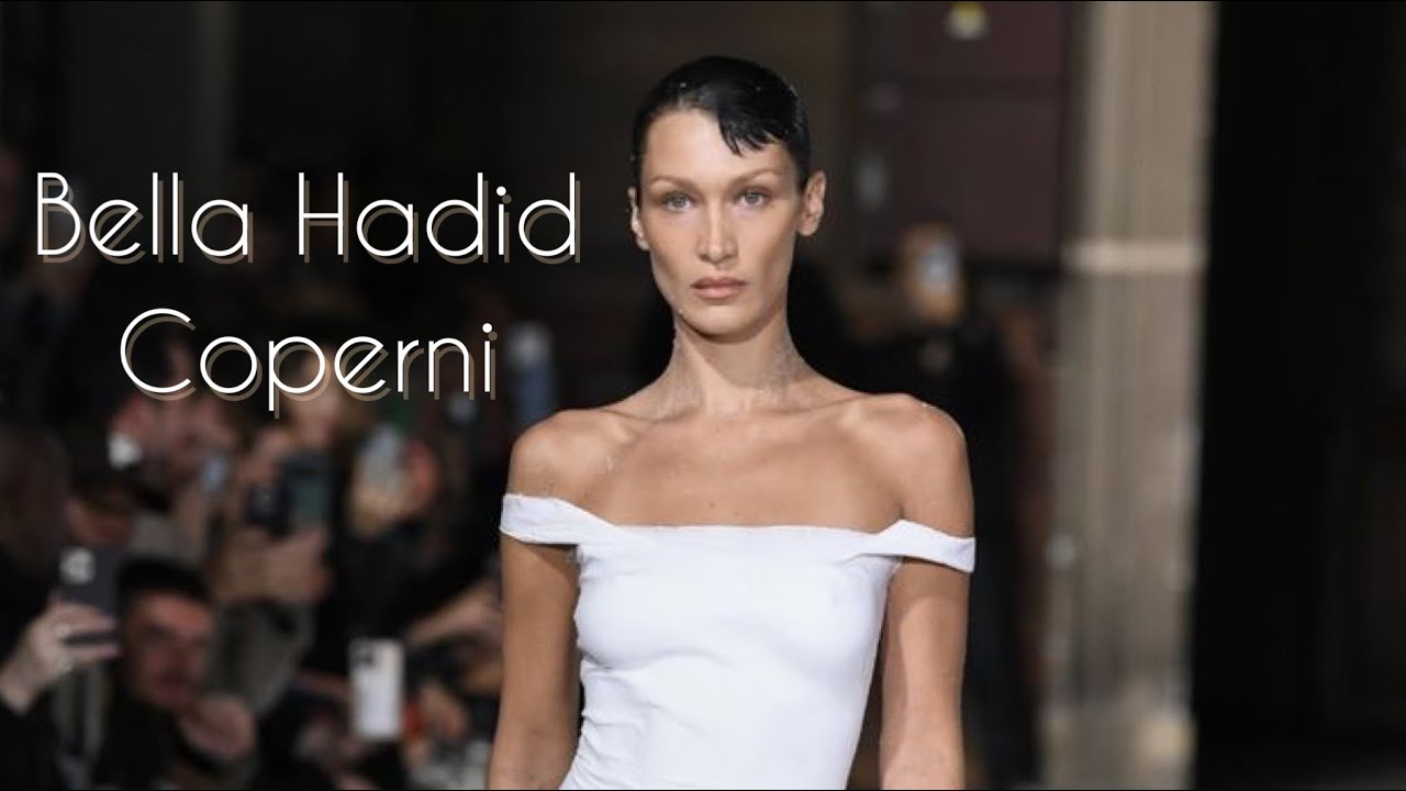 Bella Hadid Closing Coperni Spring/Summer 2023 with a Spray-On Dress # ...