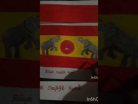 TVK flag 🇪🇸 sketch drawing - YouTube