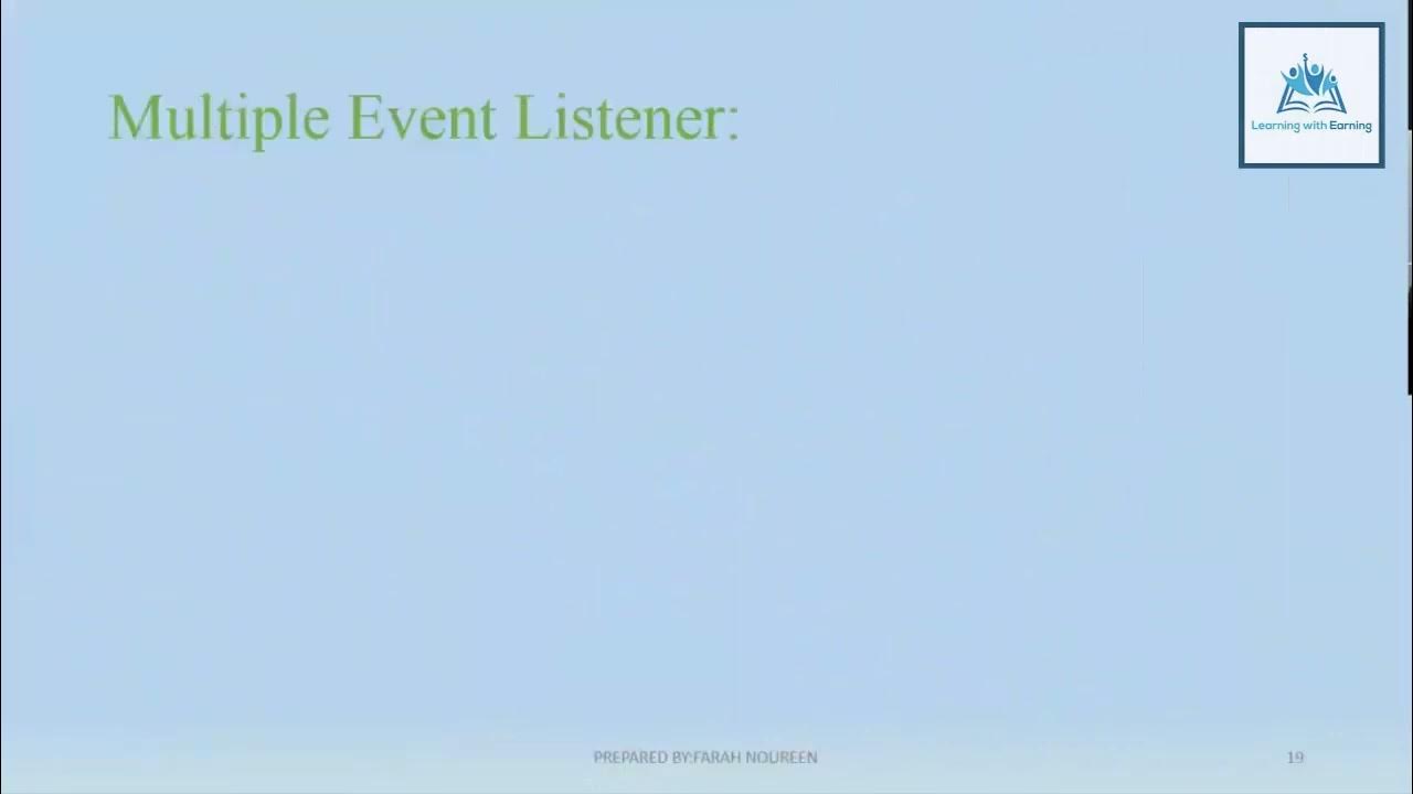 Topic#4 Event Handling Android Apps Development by LWE - YouTube