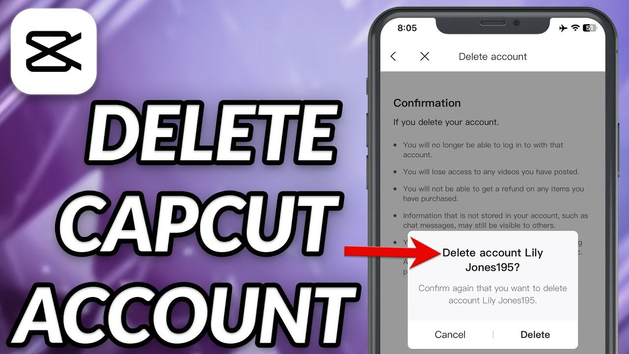 How To Delete Your CapCut Account - YouTube