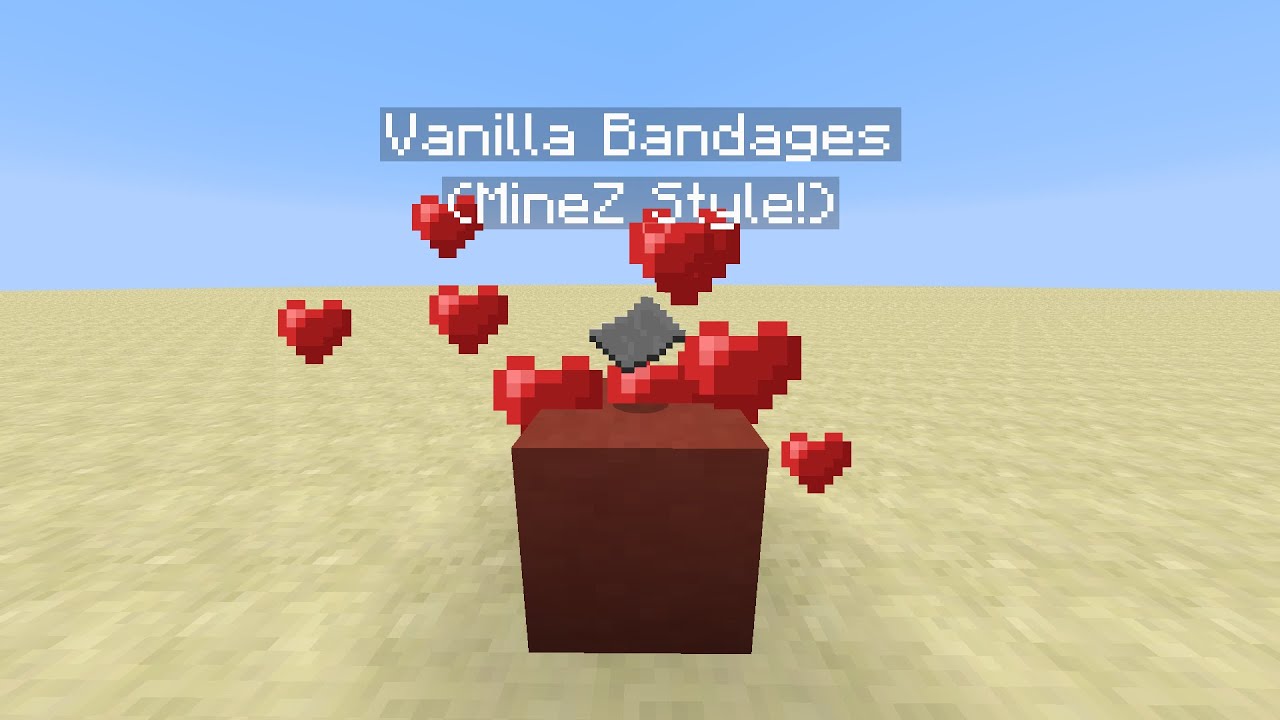 Vanilla Bandages (MineZ Style) - Minecraft 1.8 - YouTube