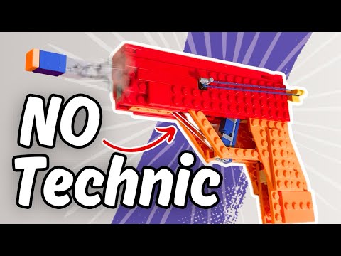 Building a Lego Gun with NO Technic!!!