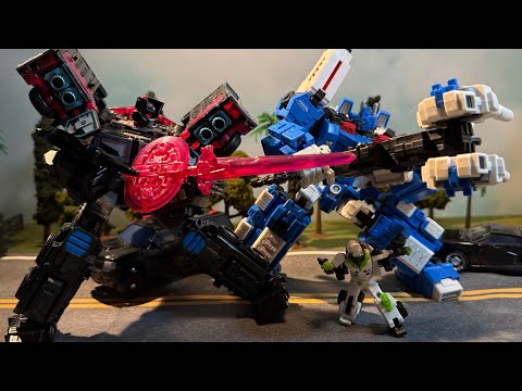 Ironfactory Ultra Magnus VS RID 2001 Scourge {Transformers Stop Motion}