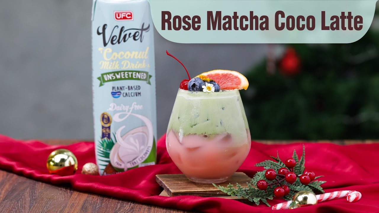 Quick & Easy Rose Matcha Coco Latte | Christmas Recipes | UFC Velvet ...