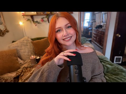 ASMR Cozy Whispers & A Special Message 🌙 (Close up, Fire Crackling)