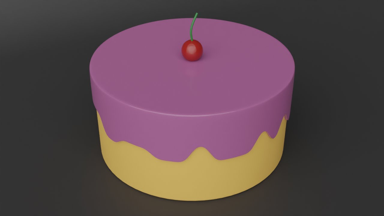 Blender 3.4 - Stylized Cake - YouTube