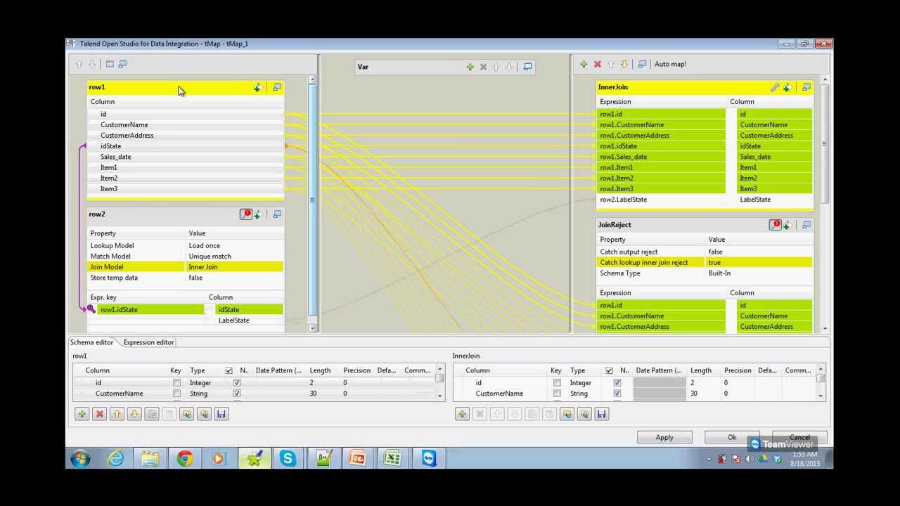 Talend TMap Settings - YouTube