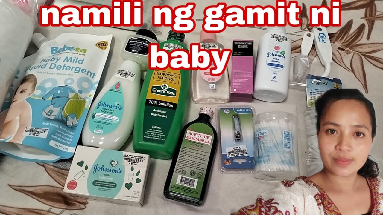 NAMILI NG GAMIT NI BABY/ NAG LABA NG MGA GAGAMITIN NI BABY - YouTube
