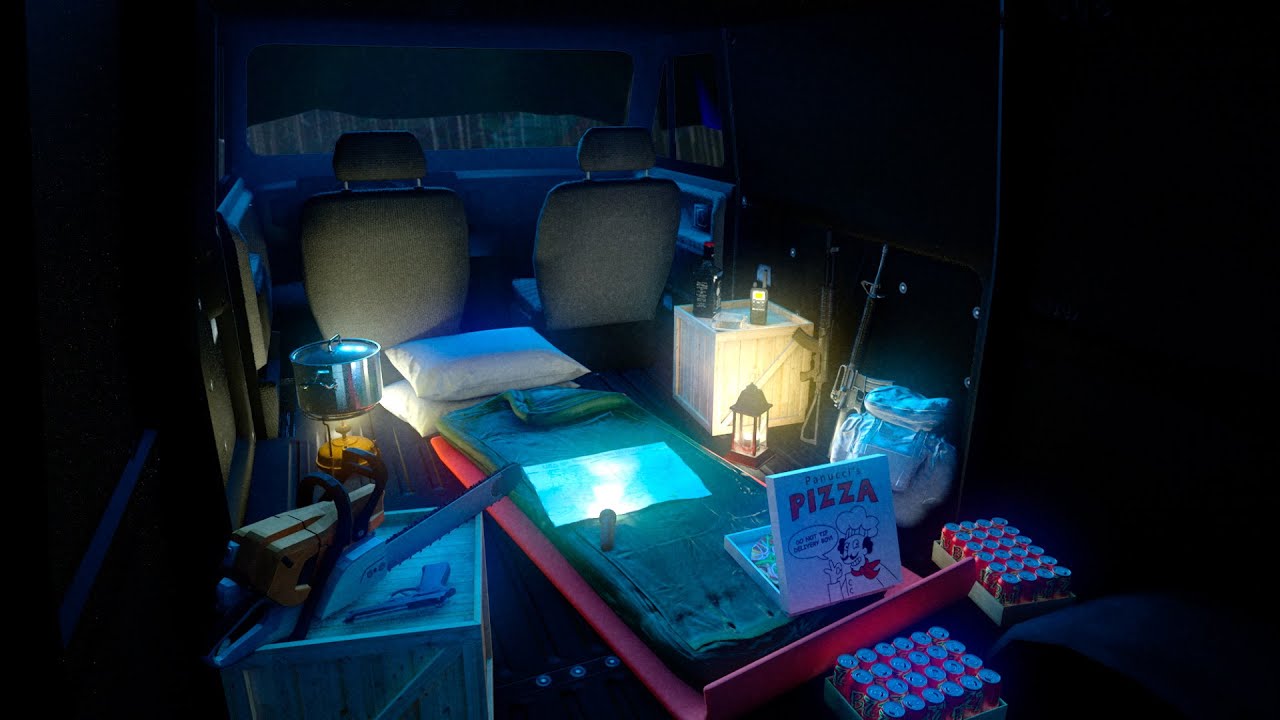 Zombie Apocalypse | Sleeping in the Van | Rain Ambience & Scary Sounds ...