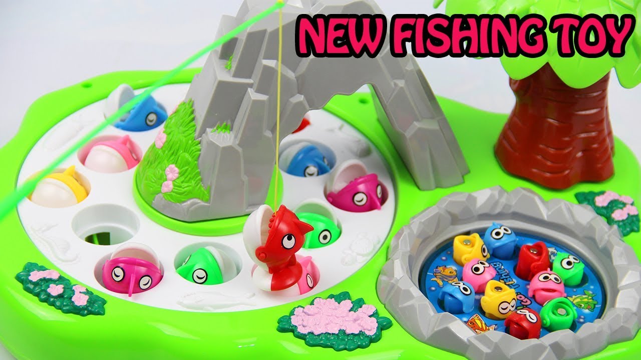 Fishing Game Toys for Children || LEARN COLORS WITH GROUP OF FISHES ...