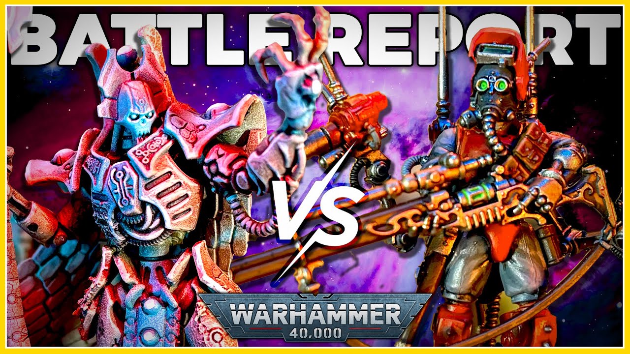 NEW Necrons vs Adeptus Mechanicus Codex! Warhammer 40K Battle Report ...