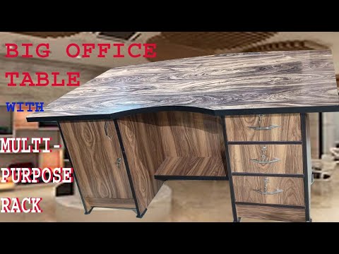 office table/study table with file rack - YouTube