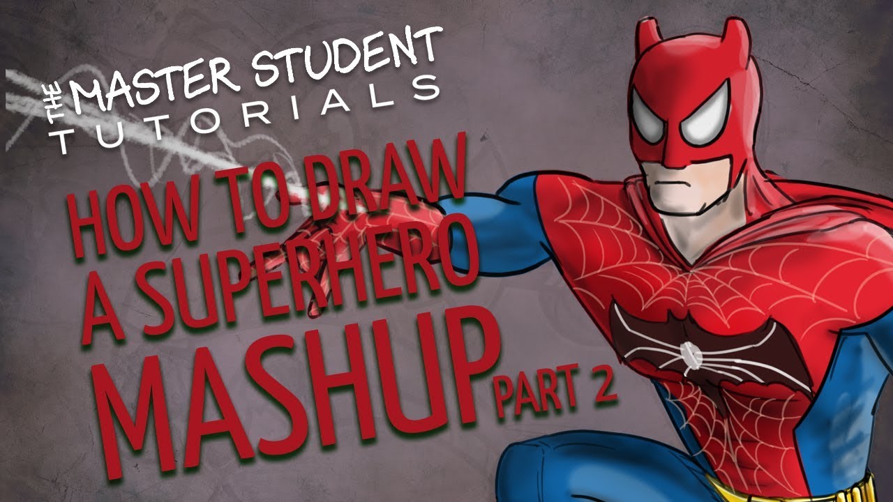 How to Draw a Superhero Mashup, Part 2 - YouTube