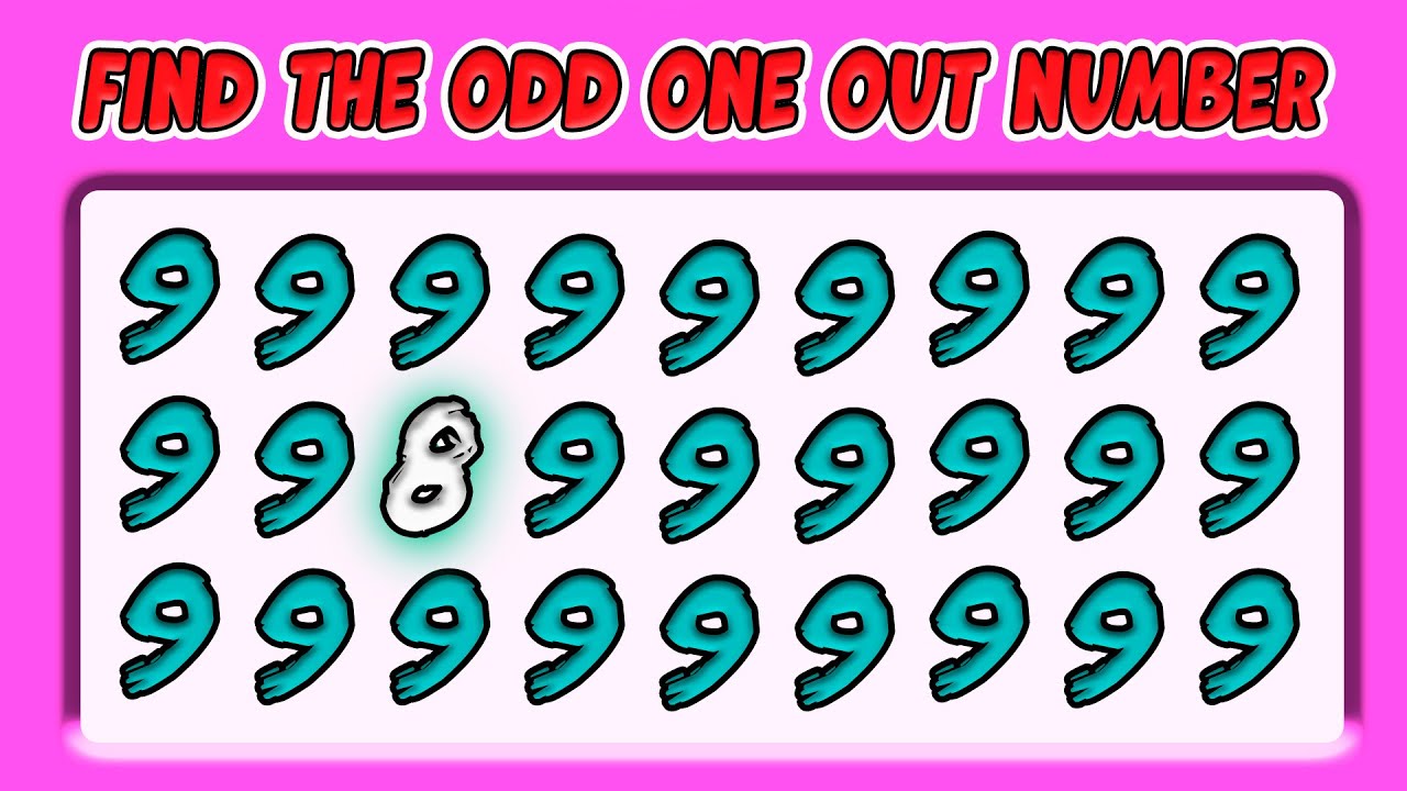 HOW GOOD ARE YOUR EYES #27| Find The Odd Number Out !| Find the ODD One ...