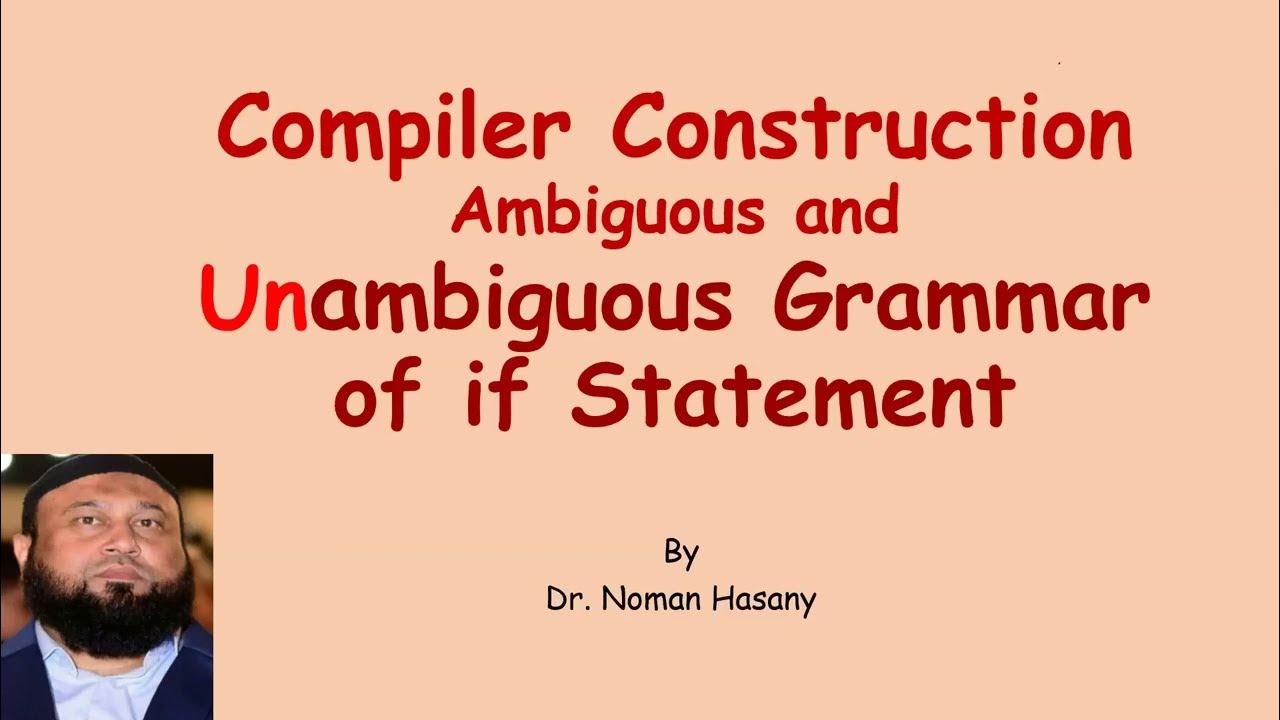 Ambiguous and Unambiguous Grammar of IF Statement - YouTube