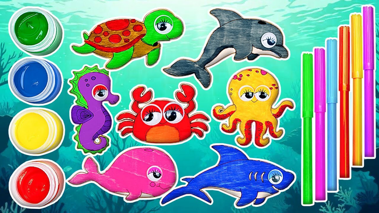 Who lives in the ocean? 🐠🐙 | Best Learn Colors for Kids | Preschool ...