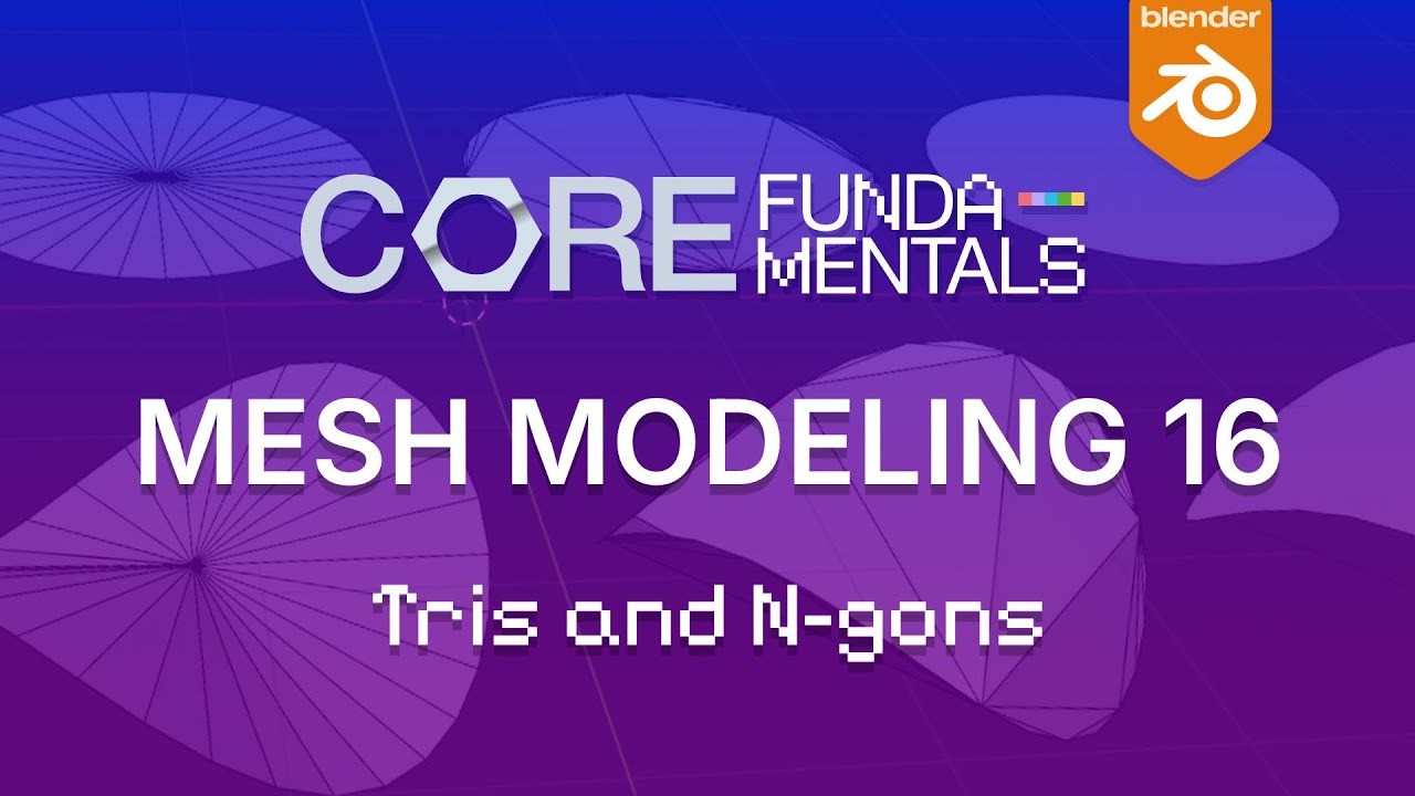 Working with N-Gons & Triangles in Blender | Mesh Modeling Fundamentals ...
