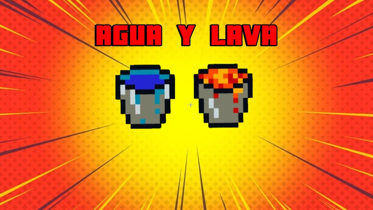 Como crear cubeta de AGUA Y LAVA EN MINECRAFT BEDROCK Y JAVA ️ ...