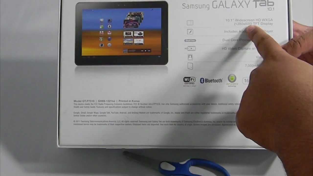 Unboxing Samsung Galaxy Tab 10.1 - YouTube