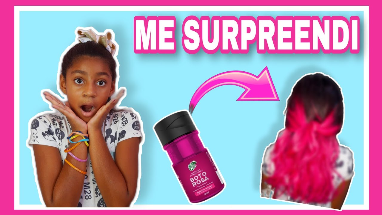 PINTEI MEU CABELO DE ROSA COM O TONALIZANTE BOTO ROSA | YASMIM BISPO ...