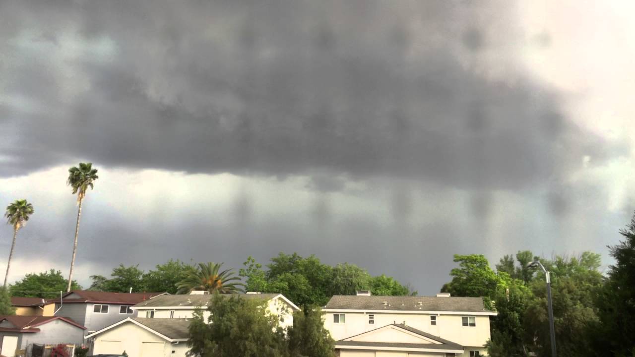 Back End Of A Severe Thunderstorm Nice Lightning April 27, 2016 - YouTube