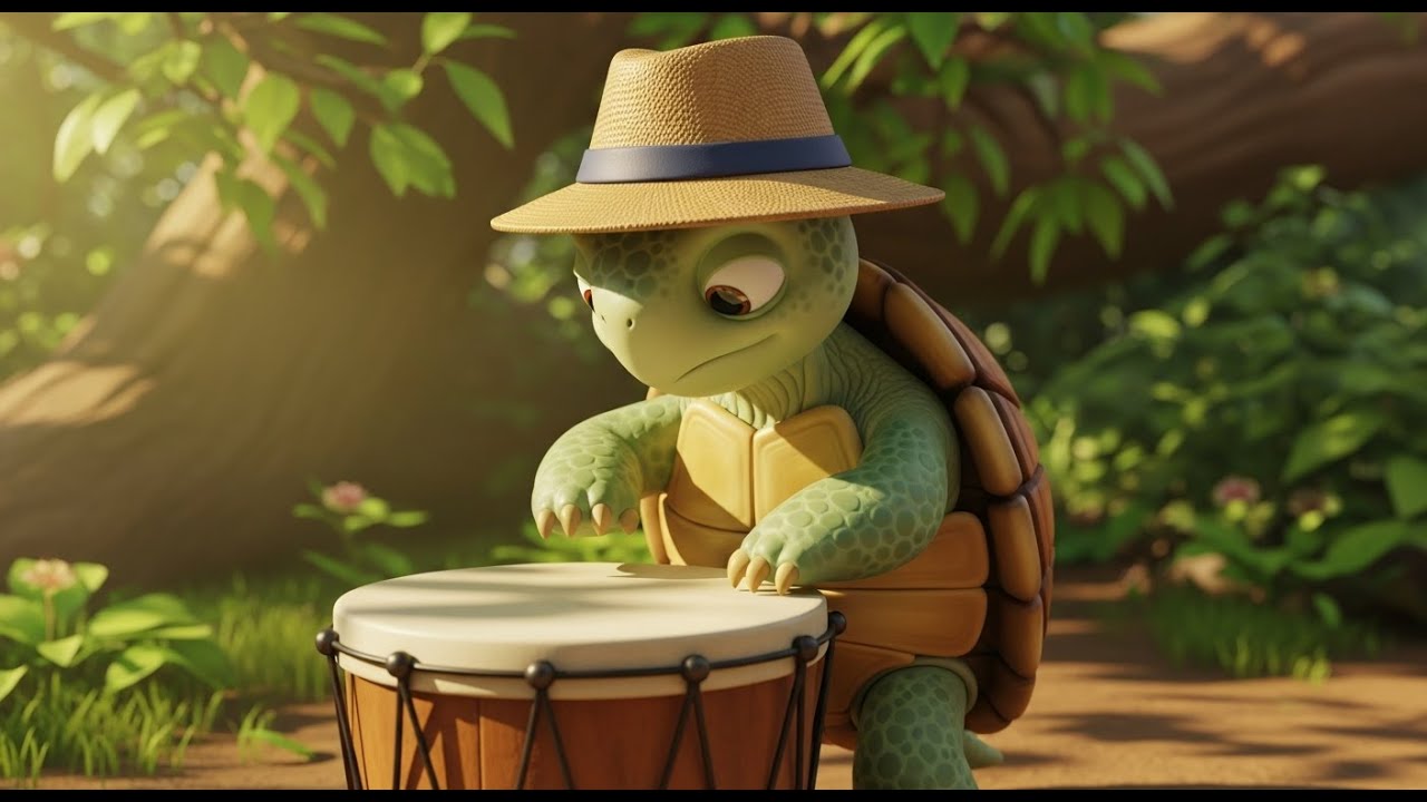 The Turtle Who Loved Music | Fun and Educational Music Song for Kids ...