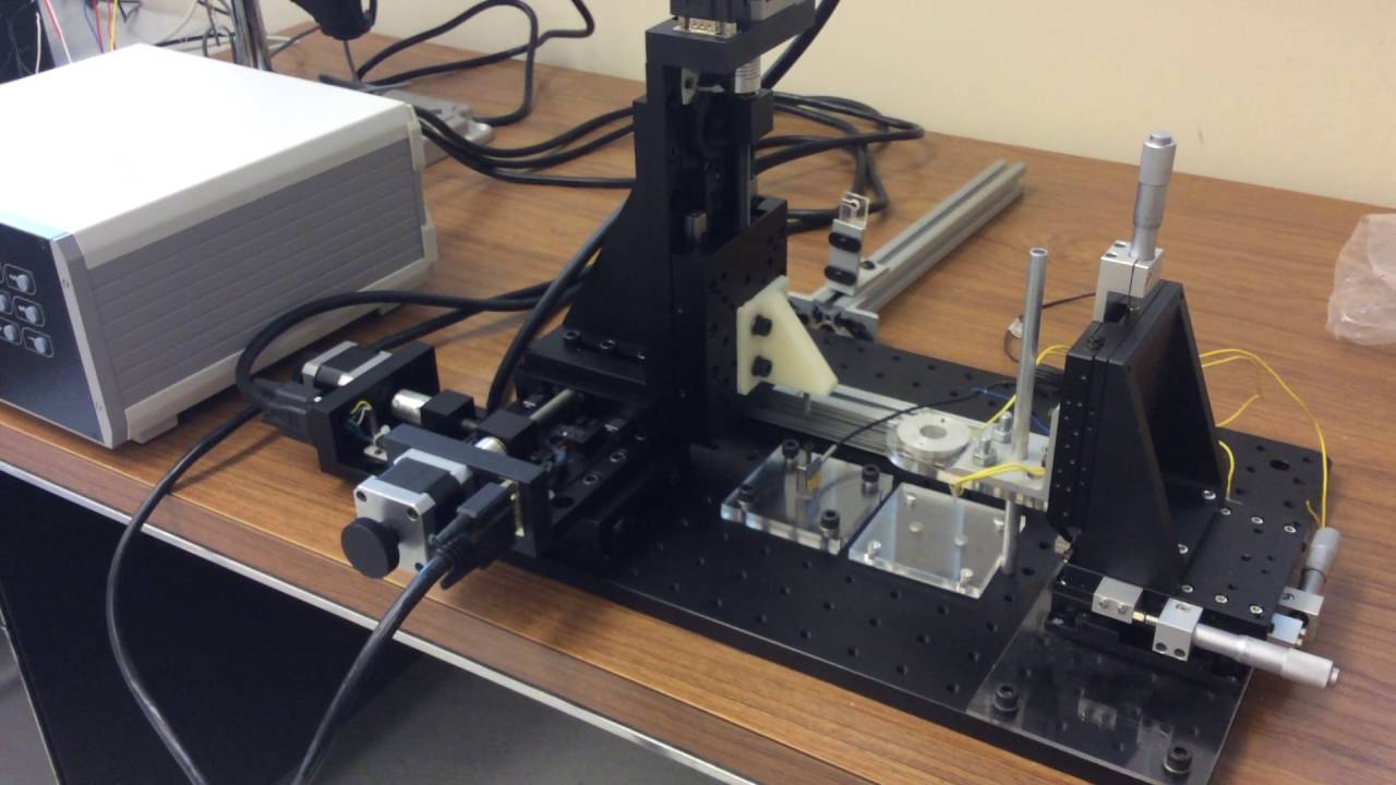 xyz motorized linear stage - YouTube