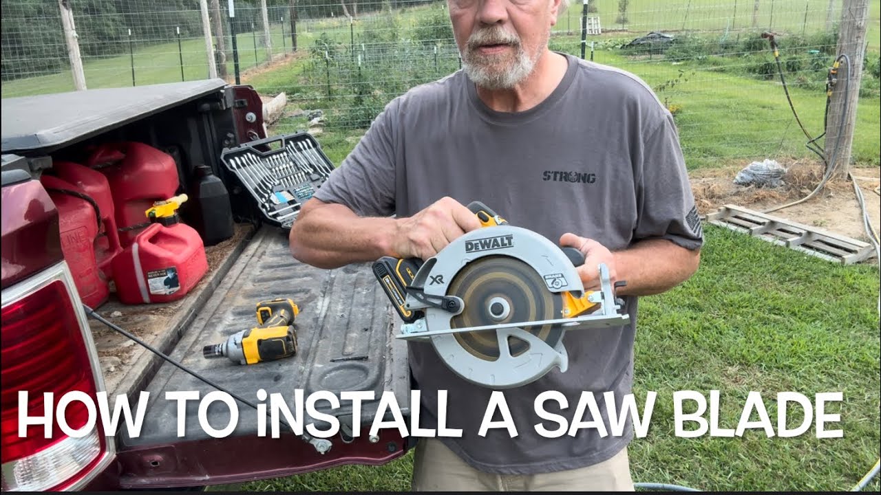 How To Install a Saw Blade on a Dewalt Battery Powered Circular Saw # ...