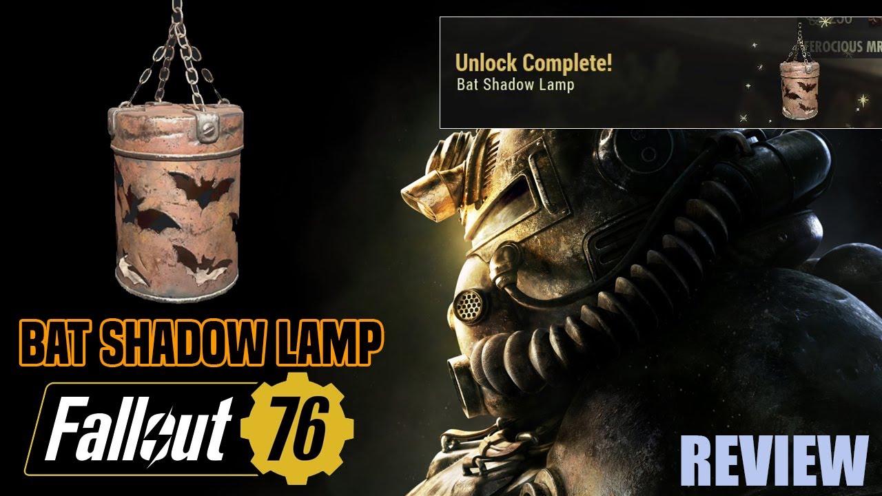 Fallout 76 - Bat Shadow Lamp Review [350 Atoms] - YouTube