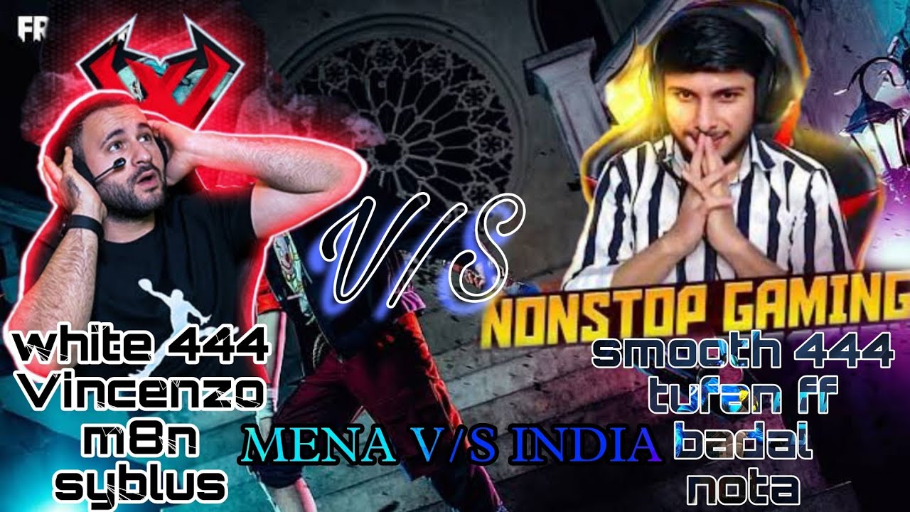 Mena vs India , mena vs India 3rd costom room in wasimos tv , white 444 ...