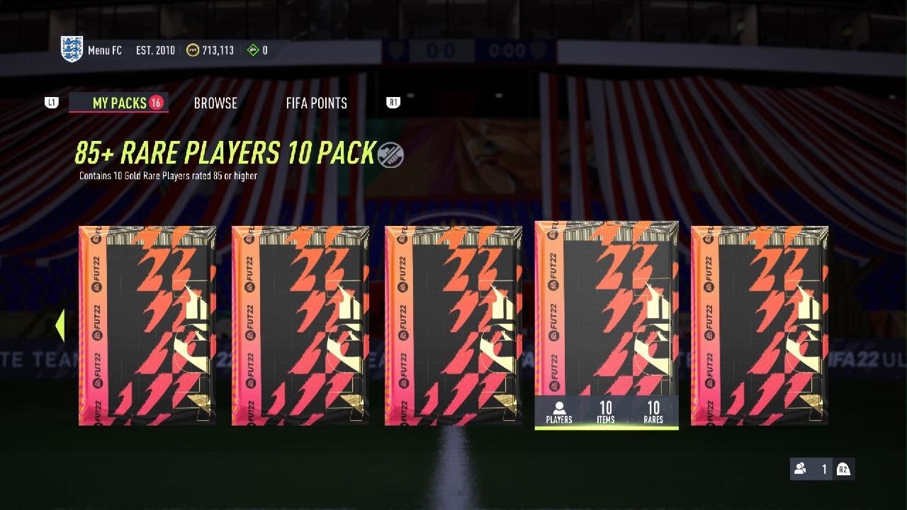 85x10 Upgrade Pack FIFA 22 Ultimate Team - YouTube