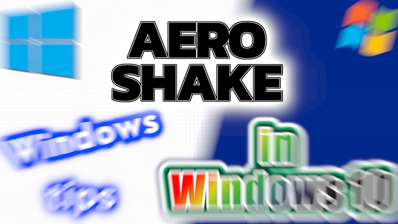 How to use Aero Shake in Windows 10. Minimize multiple windows in one ...