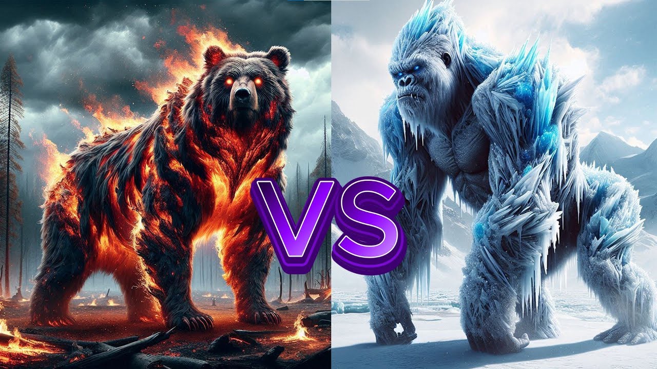 Gorilla VS Bear: Animal Fusion with Nature's Elements - YouTube