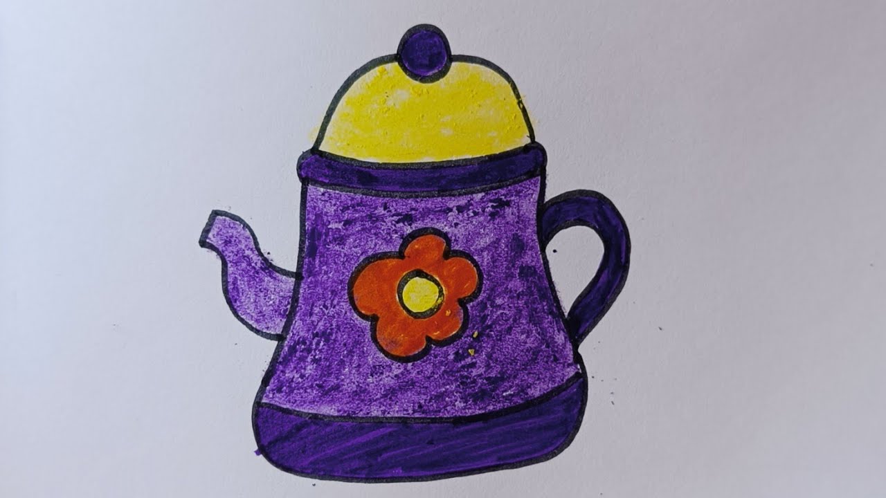 how to draw teapot 🫖 step by step।। teapot drawing @ArtCraft27-yt3pr ...