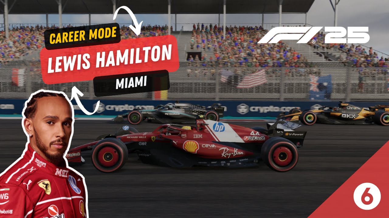 F1 25 – Lewis Hamilton Career Mode - Miami GP - Gameplay - Part 6 - YouTube