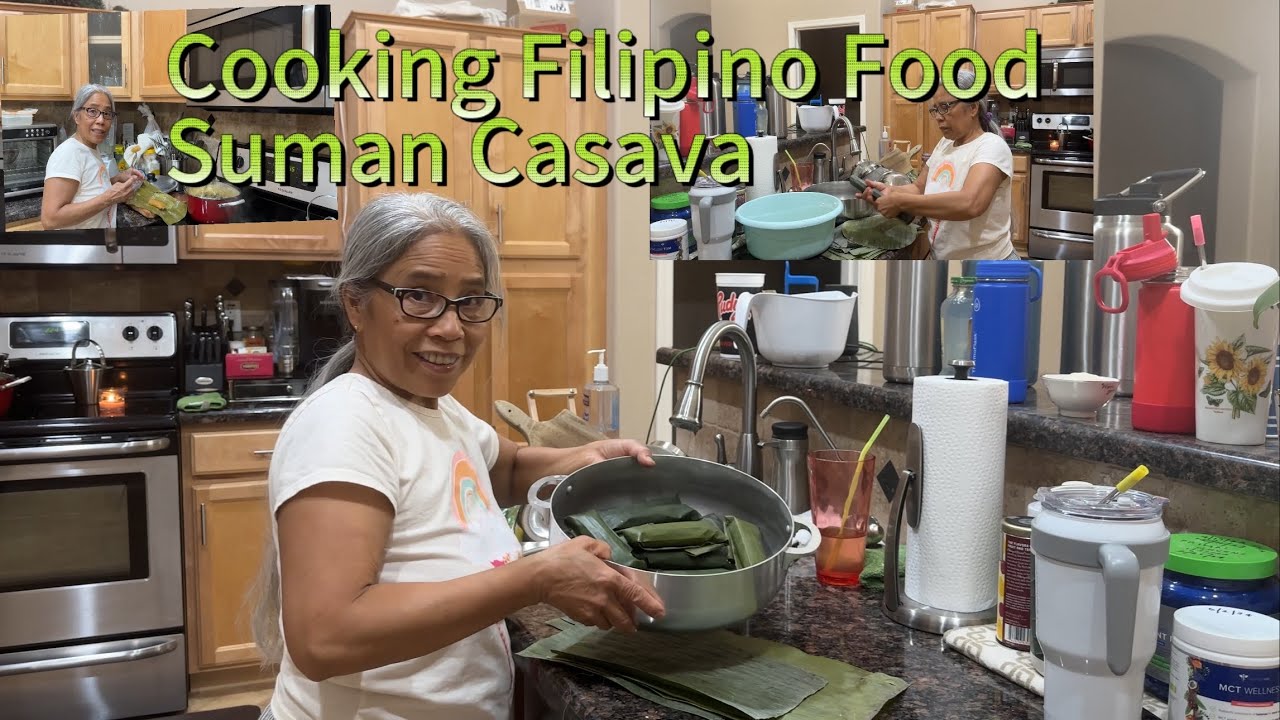 Filipino Food/Suman/Casava/Cooking/Vlog Part 1 - YouTube