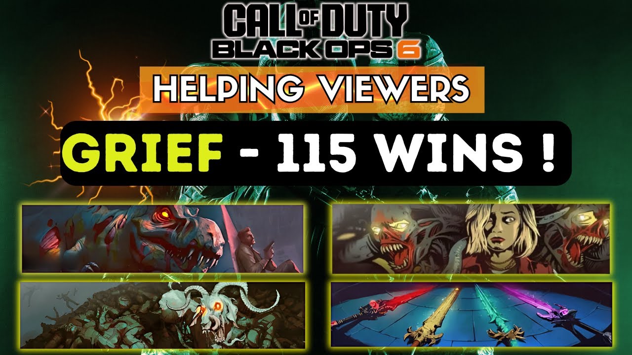 🔴115 GRIEF WINS with Subscribers in BO6 Zombies - YouTube