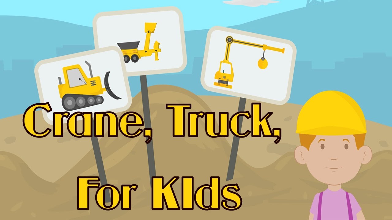 Digger Cartoons for Children - Construction trucks for children ...