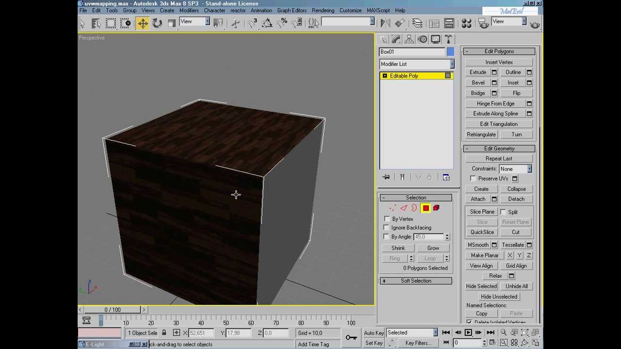 Video corso 3D Studio Max 8 _19 3DS Max Rendering UVW Mapping - YouTube