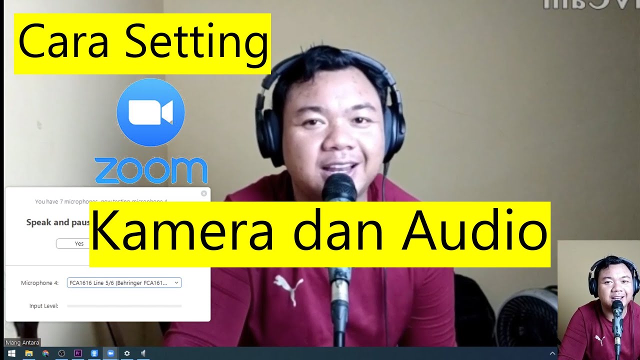 Cara Setting Kamera dan Audio pada Zoom - YouTube