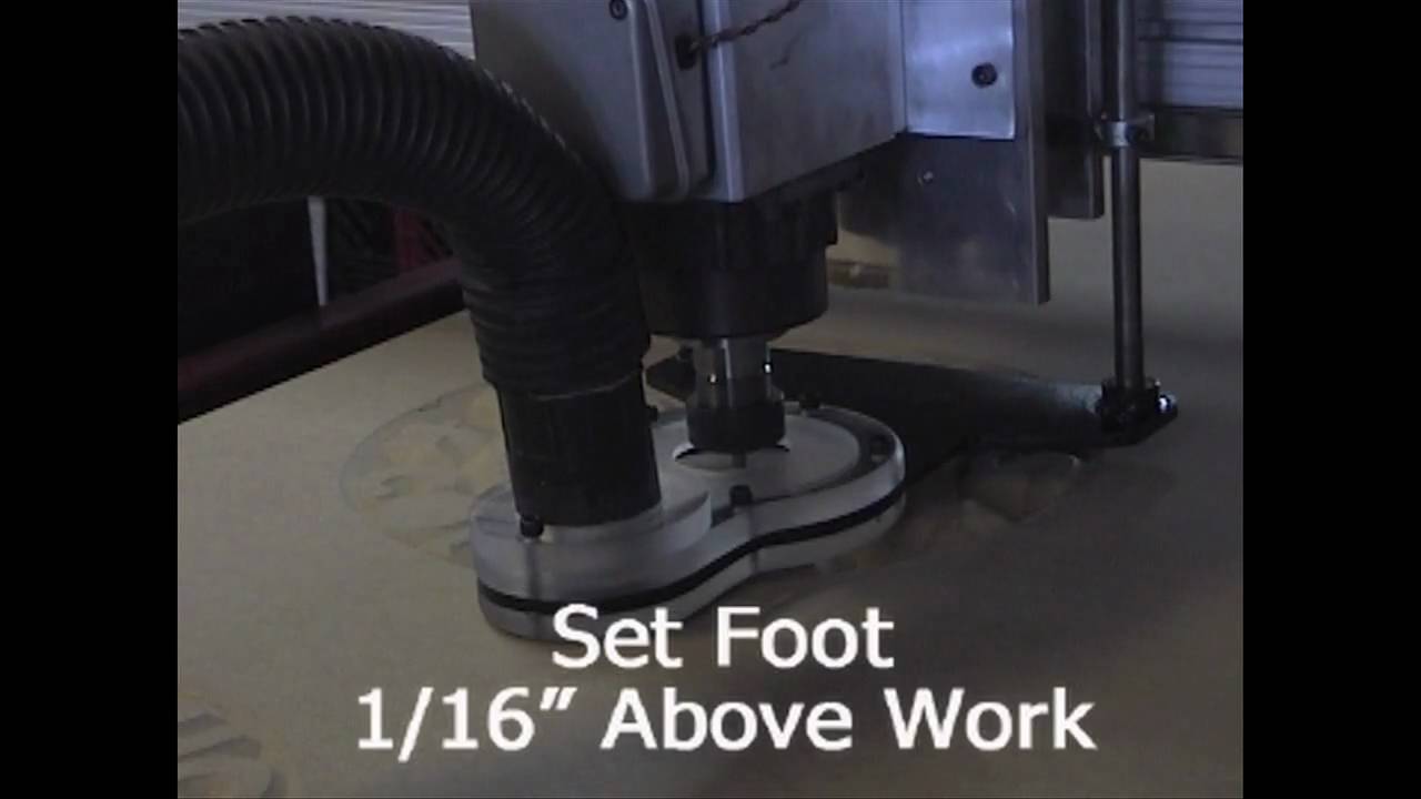 CNC Router Pressure Foot - YouTube
