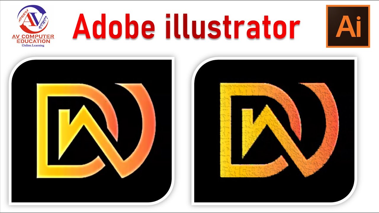Illustrator Beginner Tutorial: DW Simple Letter Logos Design in Adobe ...