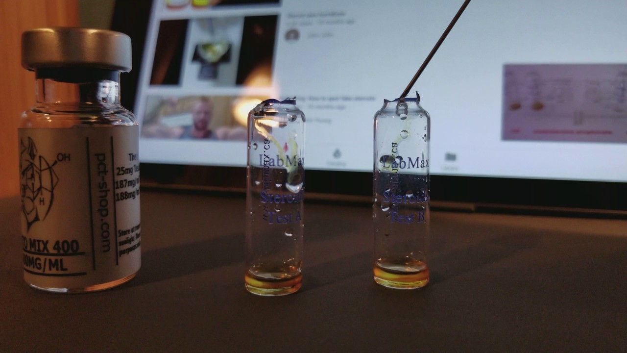 Labmax Test kit on test mix(prop, cyp, enan) PCT shop - YouTube