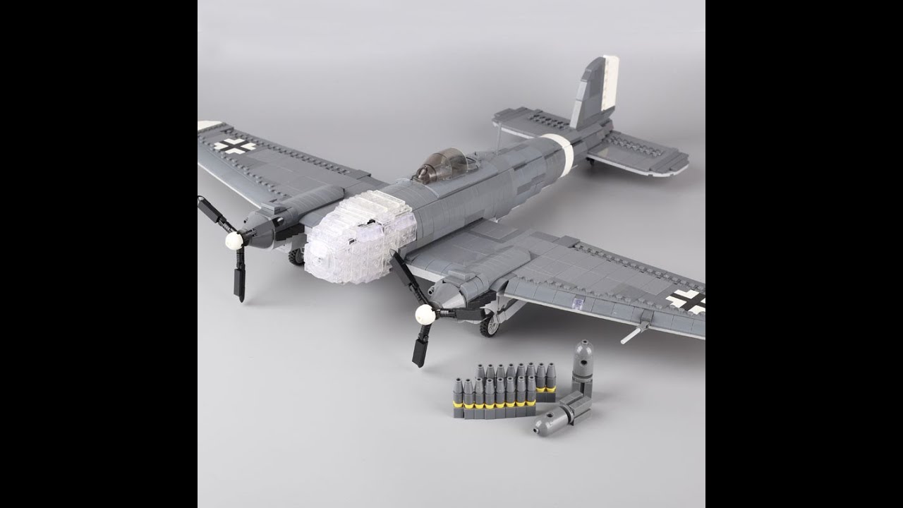 He-111 WW2 Germany Bomber Military Weapons Building Blocks #military # ...